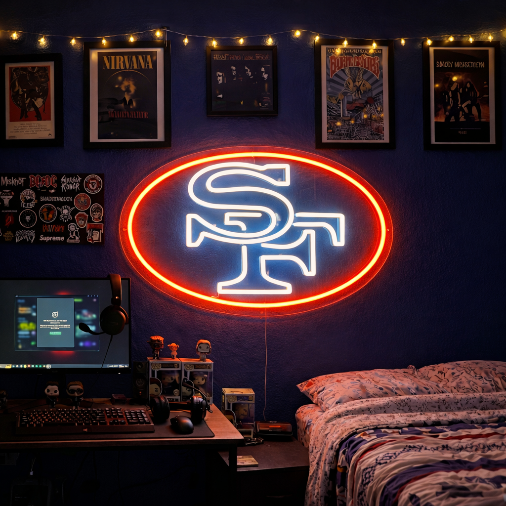 American Football Team Neon Sign - HAPPYNEON – HAPPYNEON.COM
