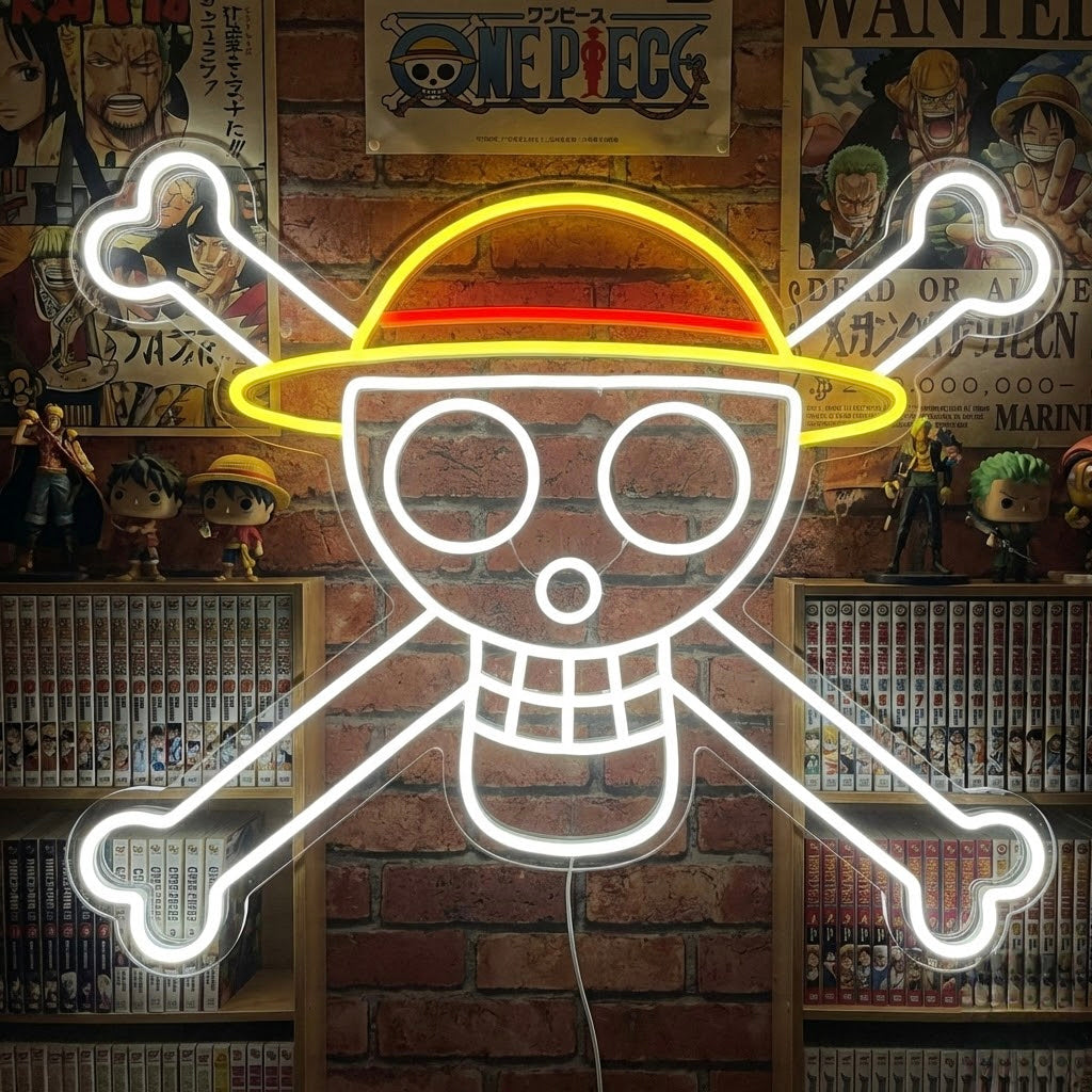 Pirate Anime Symbol Neon Sign - HAPPYNEON – HAPPYNEON.COM