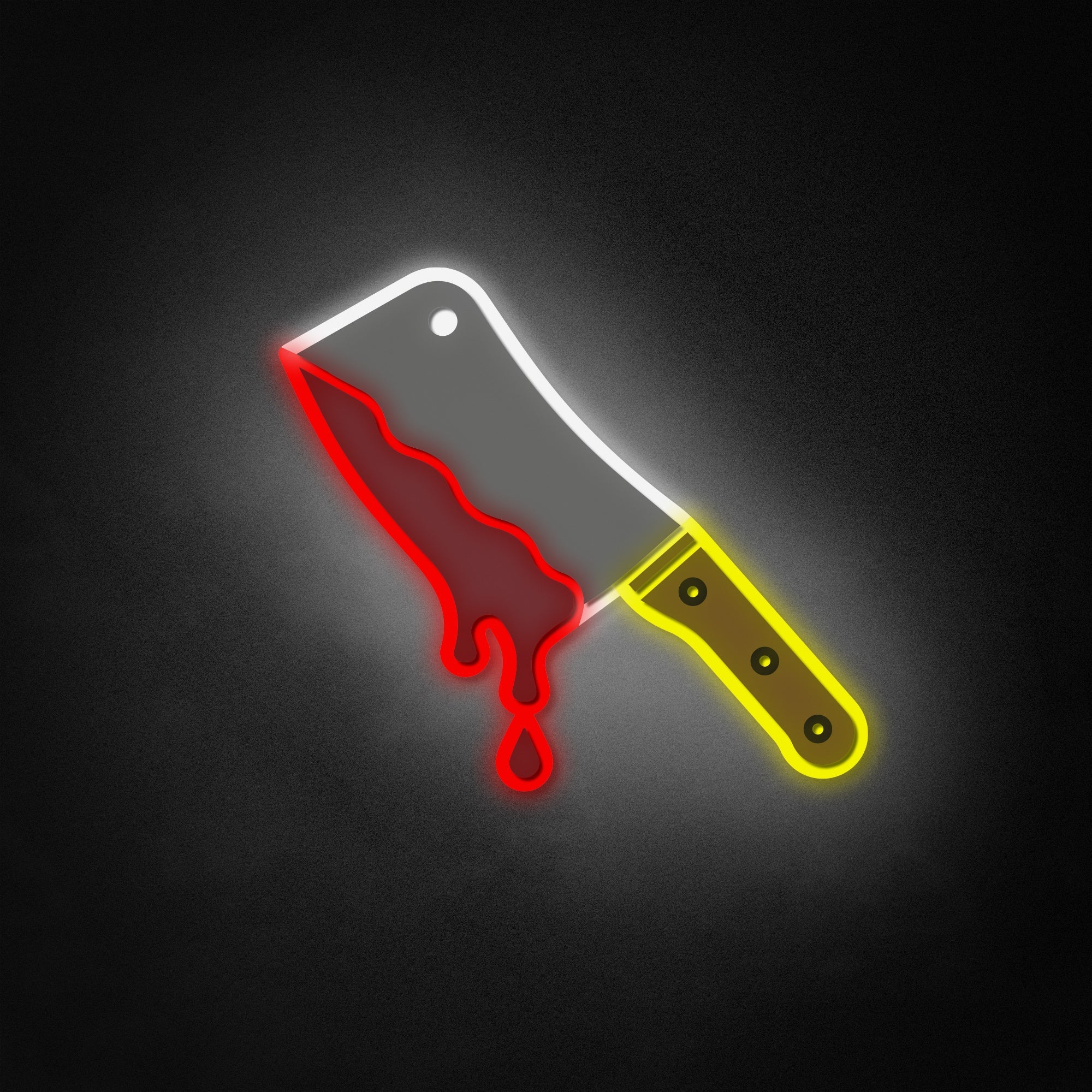 Halloween Bloody Knife Neon Like Sign, Knife Neon, Knife LED Light ...