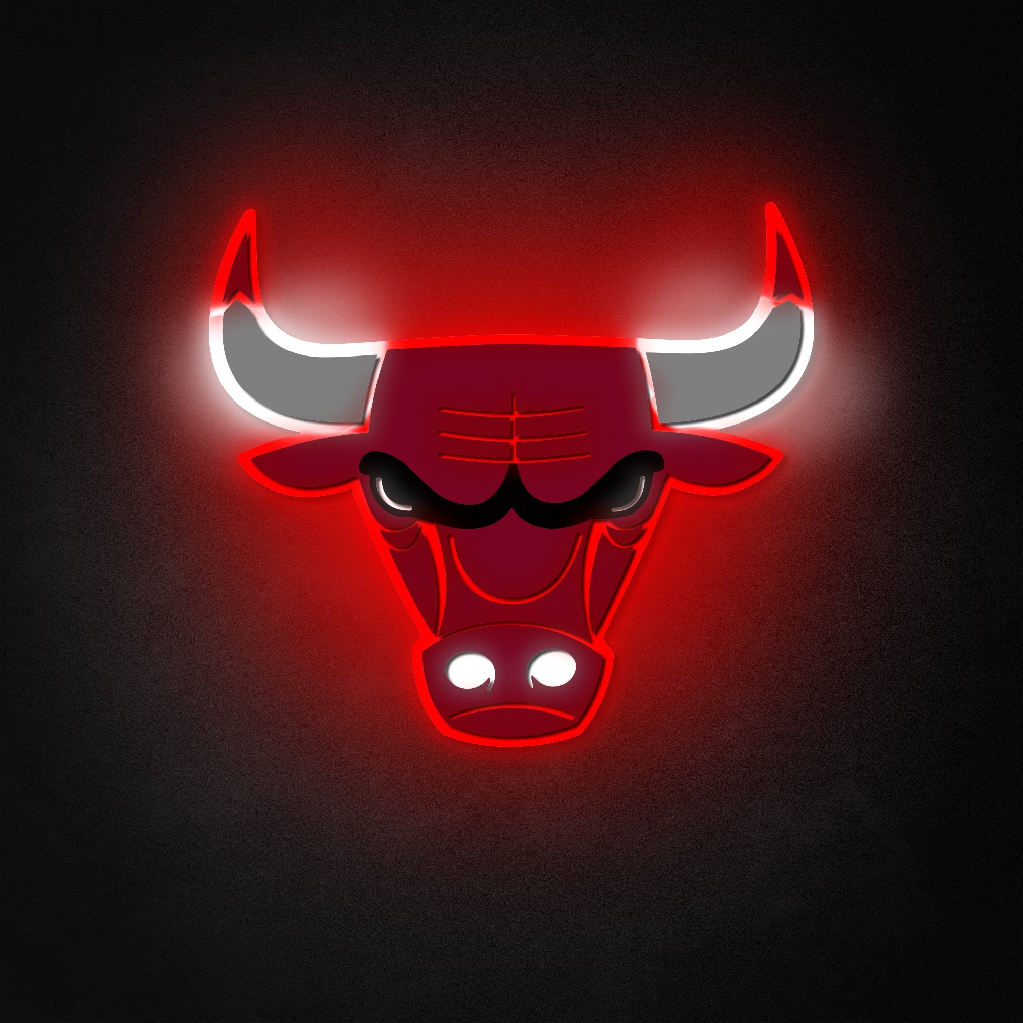 Bulls Neon Like Sign, Bulls Neon Sign, Bulls LED Light – HAPPYNEON.COM
