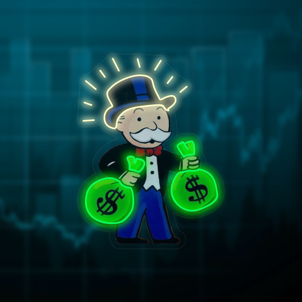 Monopoly Man With Money Bags