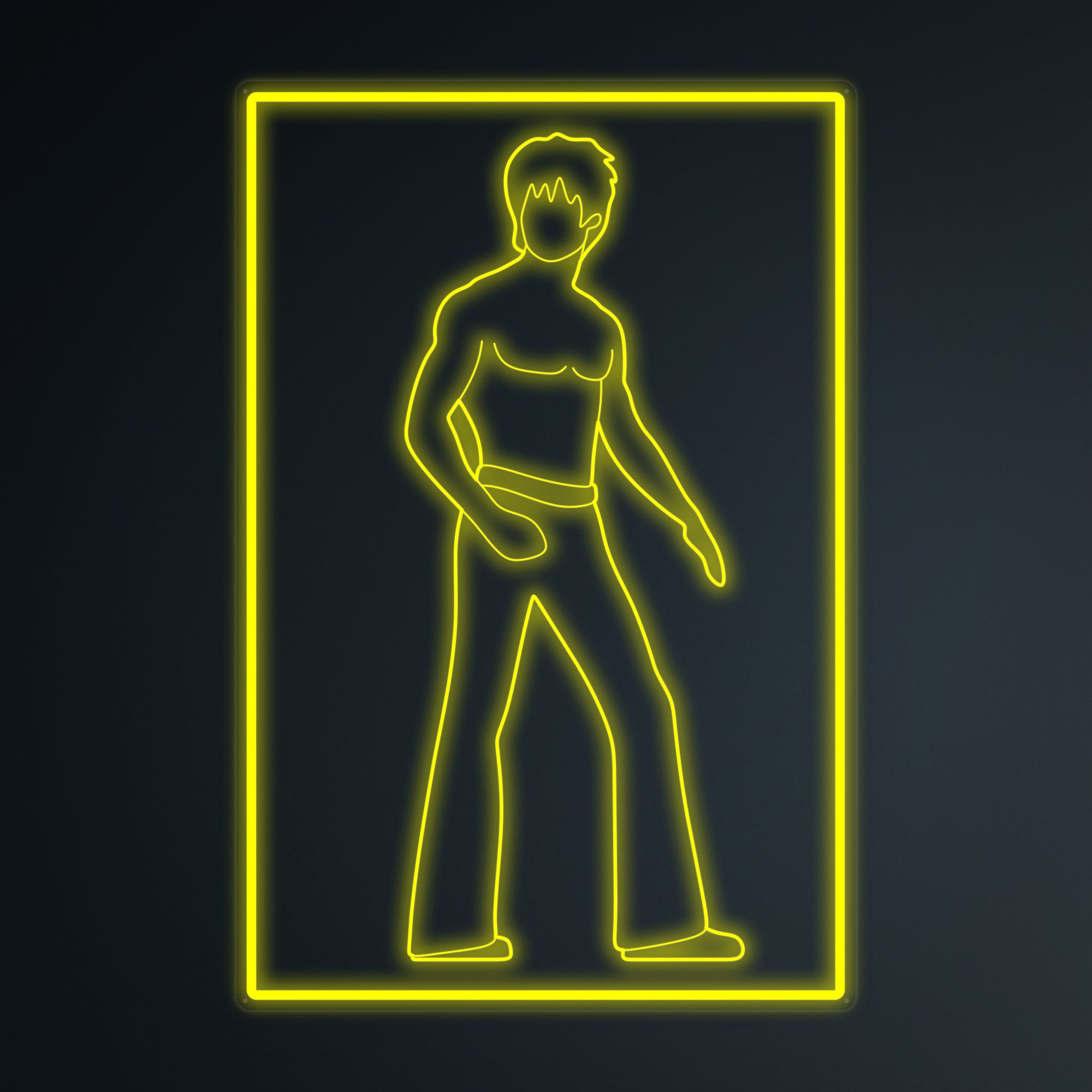 "Pop Culture KungFu Bruce" Mini Neon Sign – HAPPYNEON.COM