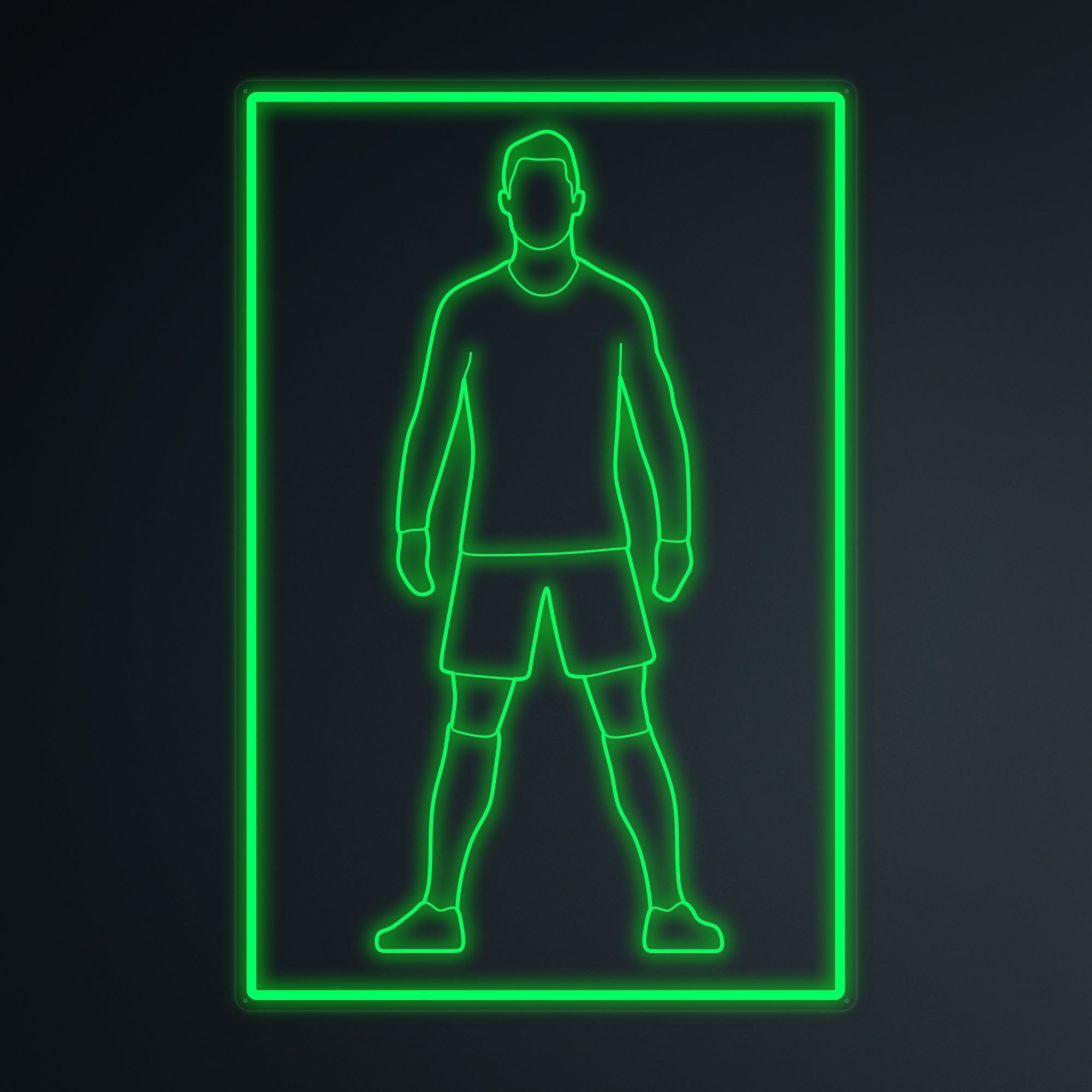 "Sports Football Soccer Player 7" Mini Neon Sign – HAPPYNEON.COM